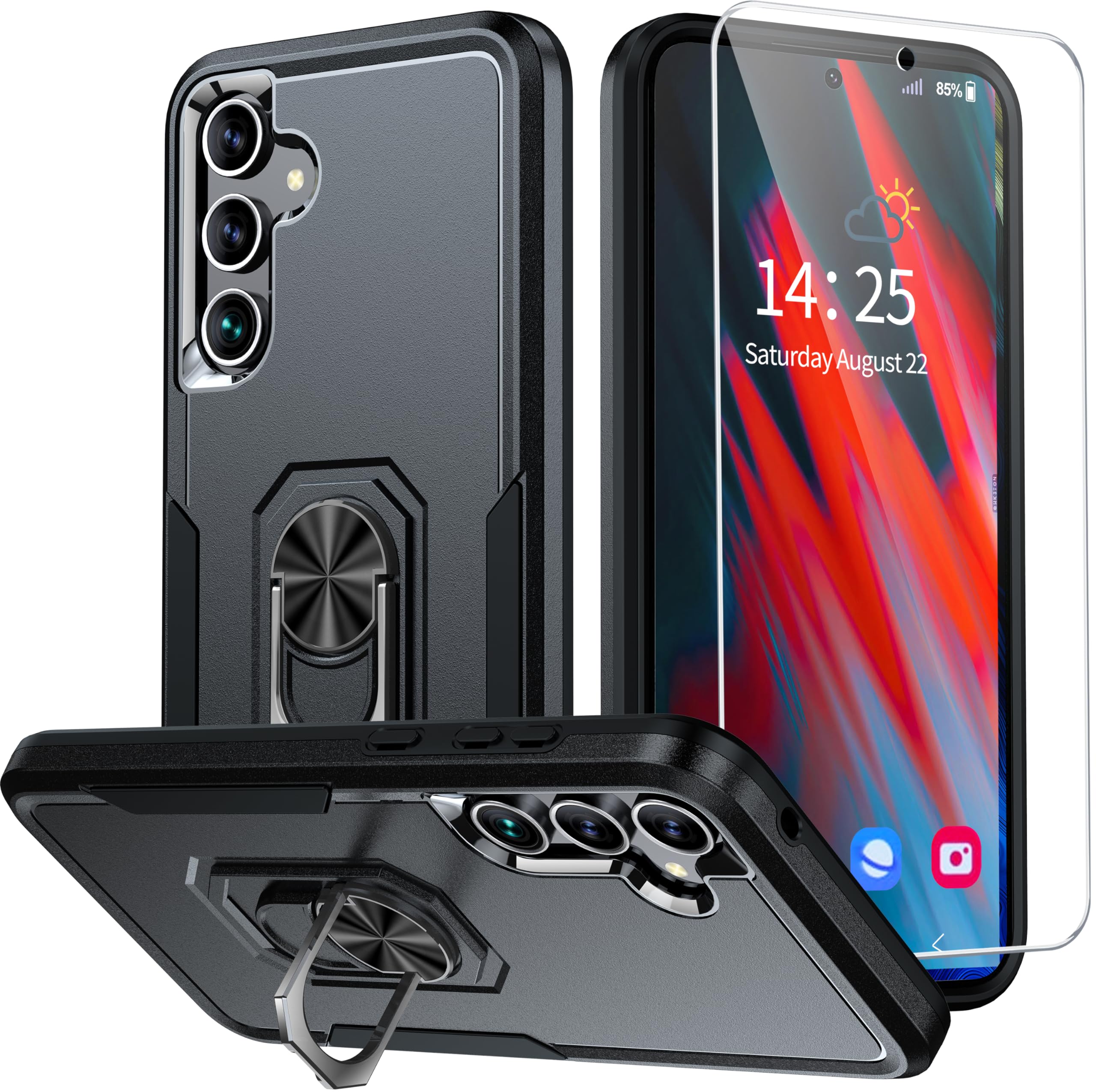 AMILIFECASES for Samsung Galaxy A35 5G Case, A35 5G Phone Case with [1*Tempered Glass Screen ...