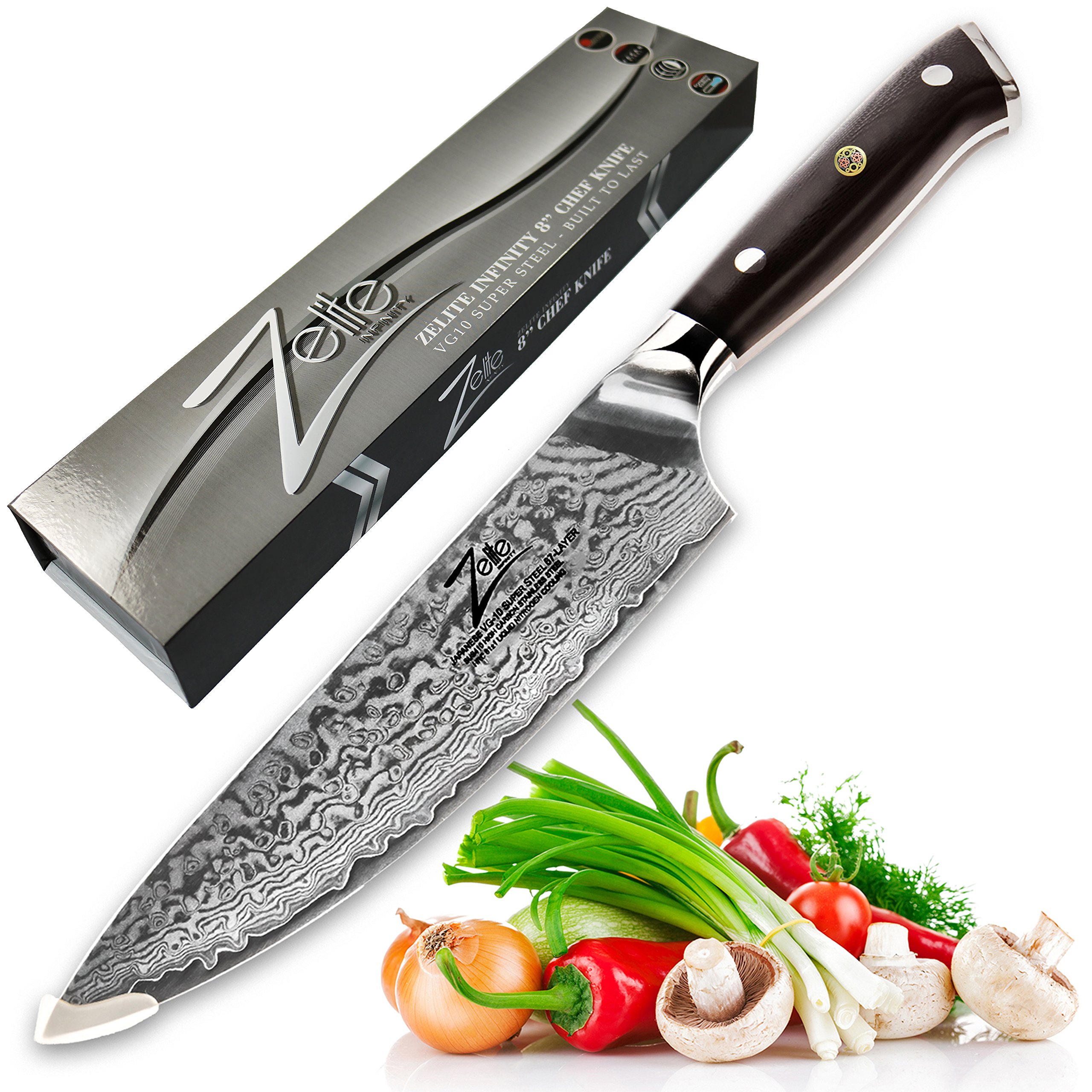 ZELITE INFINITY Chef Knife 8 inch - Alpha-Royal Series - Best Quality ...