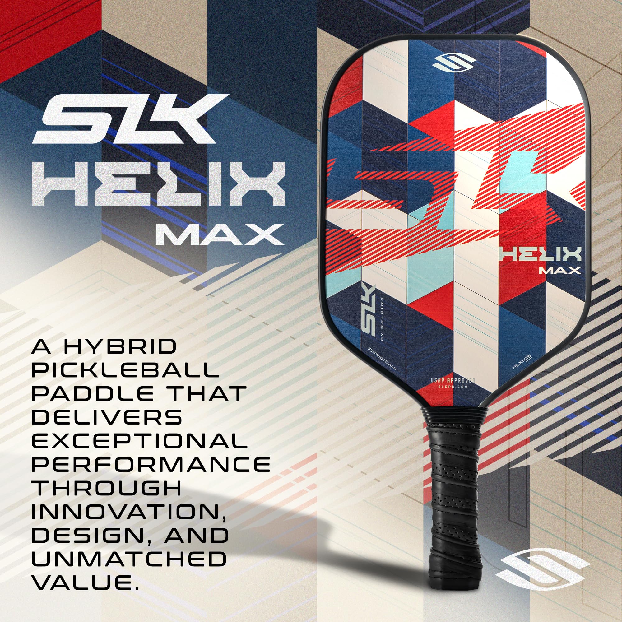 Mua SLK Helix Pro Pickleball Paddle | Carbon Fiber & Fiberglass Hybrid ...