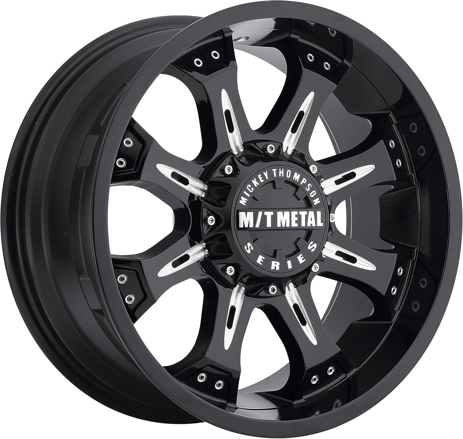 Amazon.com: Mickey Thompson M/T Metal Series MM-164B Piano Black Wheel ...