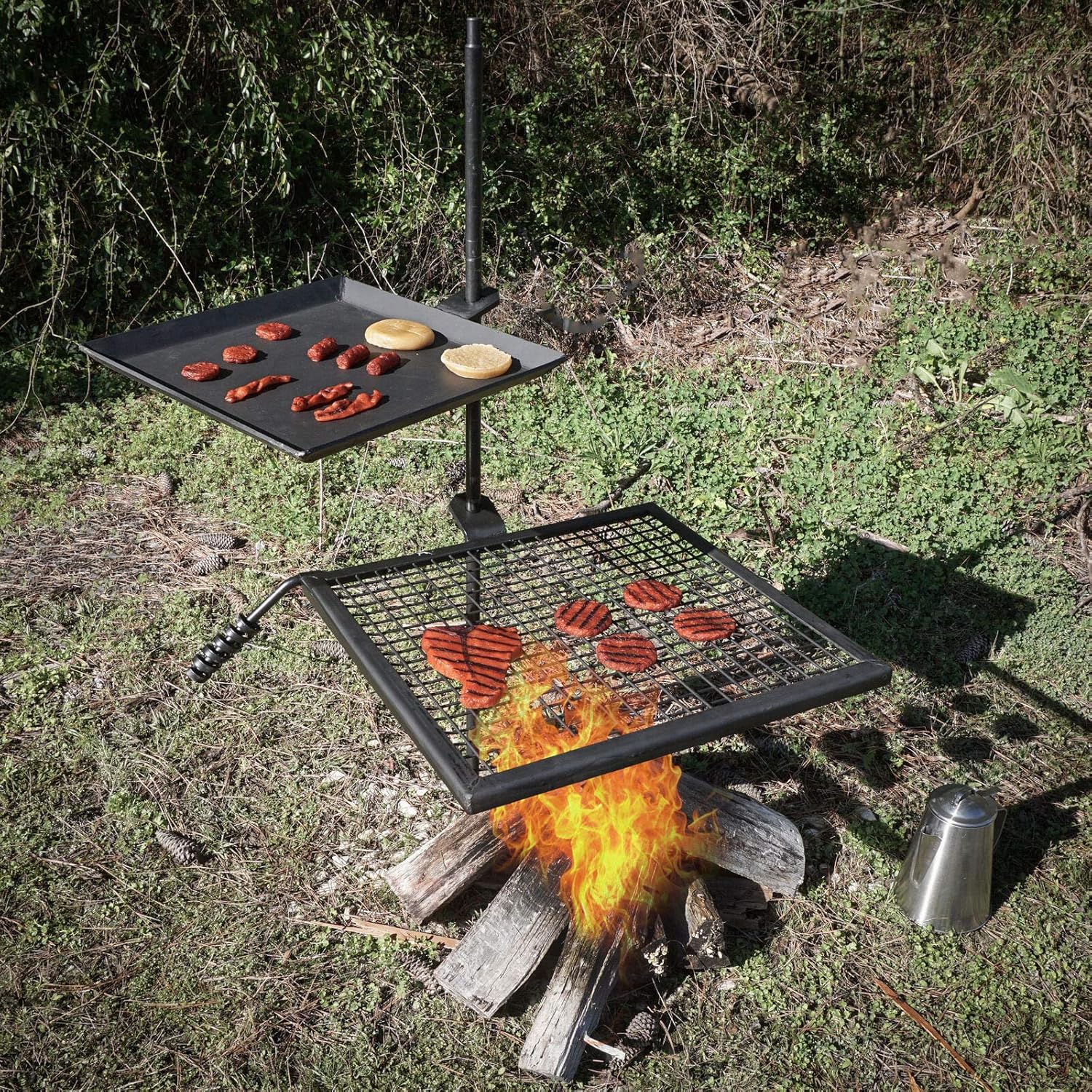 Sports & Outdoors Camping Grills Sports MB-THISTAR Campfire Adjustable ...