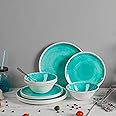 Amazon.com | Melamine Dinnerware Set - 12 Piece Plates and Bowls Sets ...