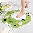 Amazon.com: Panstar Cute Frog Bath Mat Non Slip Bath Rug for Bathroom ...