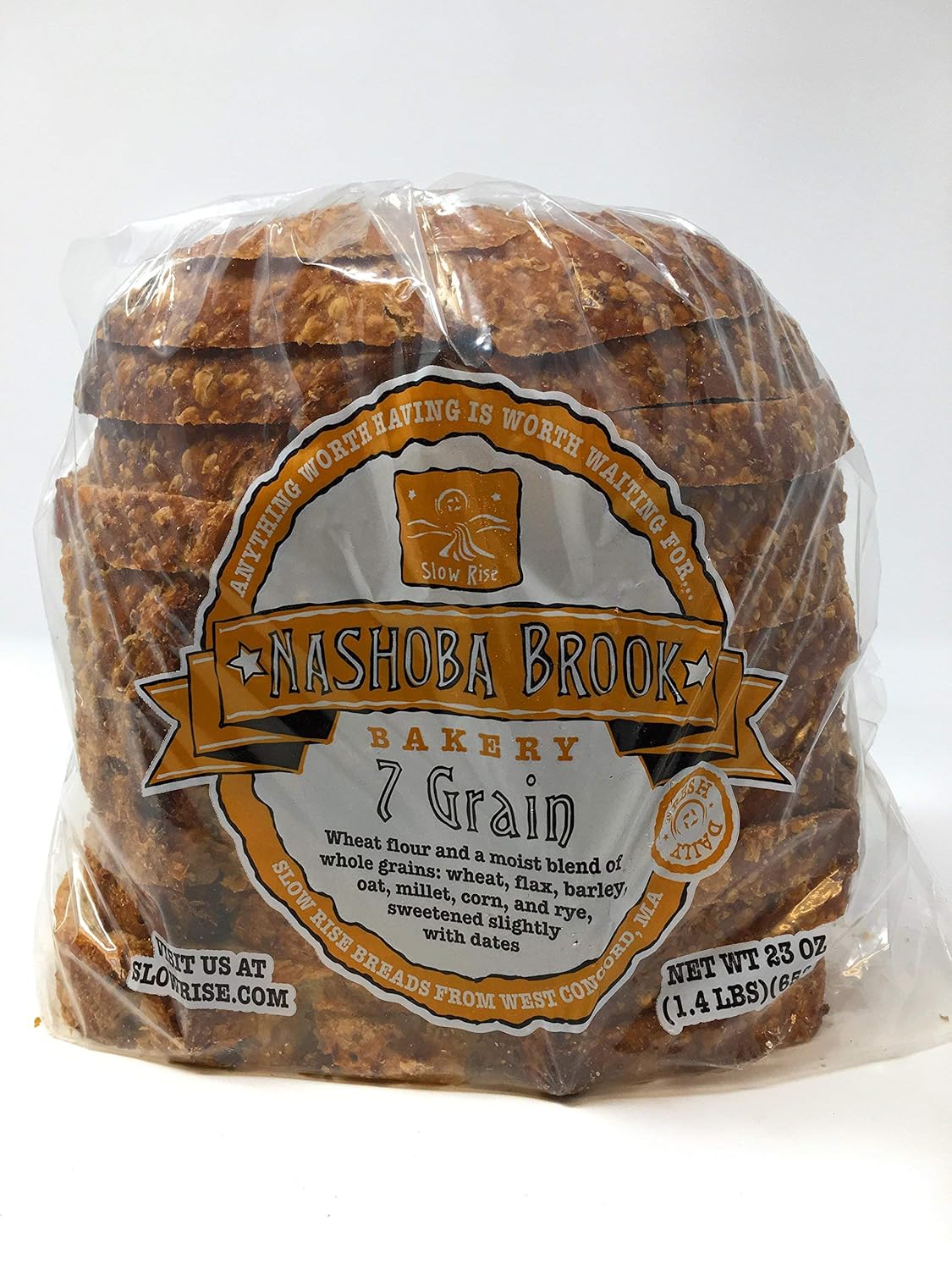 Nashoba Brook Bakery, Bread 7 Grain Half Deli, 23 Ounce: Amazon.com ...