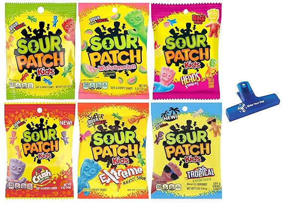 Amazon.com : SOUR PATCH KIDS Variety, Original, Watermelon, Heads ...