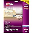 Avery Clear Full-Sheet Labels, Inkjet Printers, 8.5 x 11 Inches, Pack ...