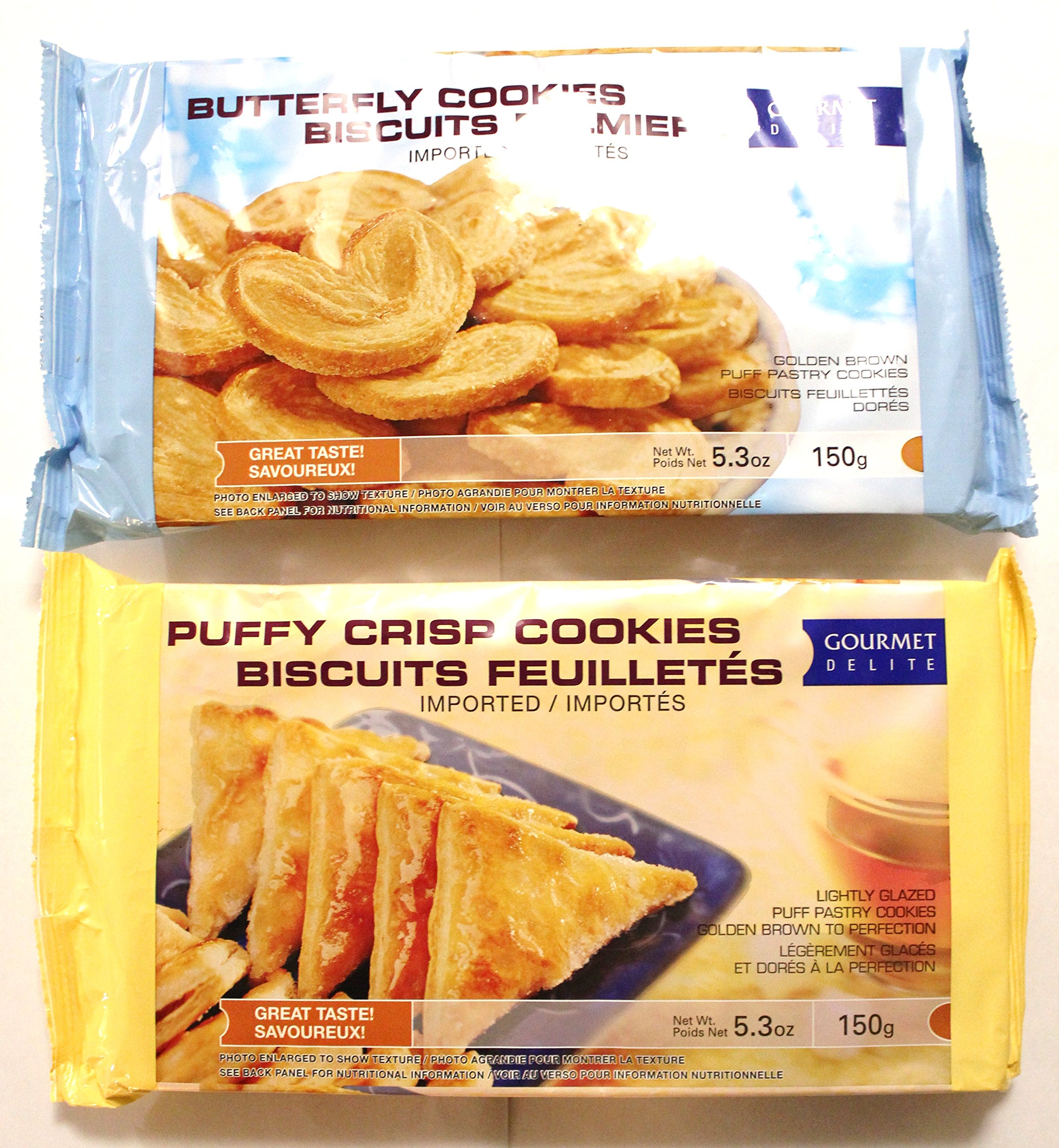 Amazon.com : Oui Love It, French Puff Pastry Cookies (Palmiers), 100g ...