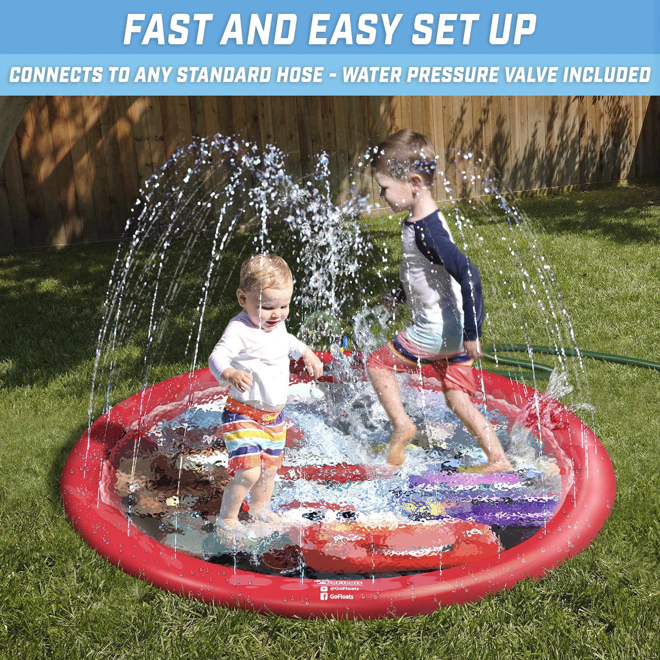 Mua GoFloats Disney Pixar Splash Pad Mats and Water Sprinklers for Kids ...