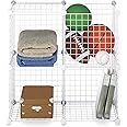 Amazon.com: Whitmor Storage Cubes Stackable Interlocking Wire Shelves ...