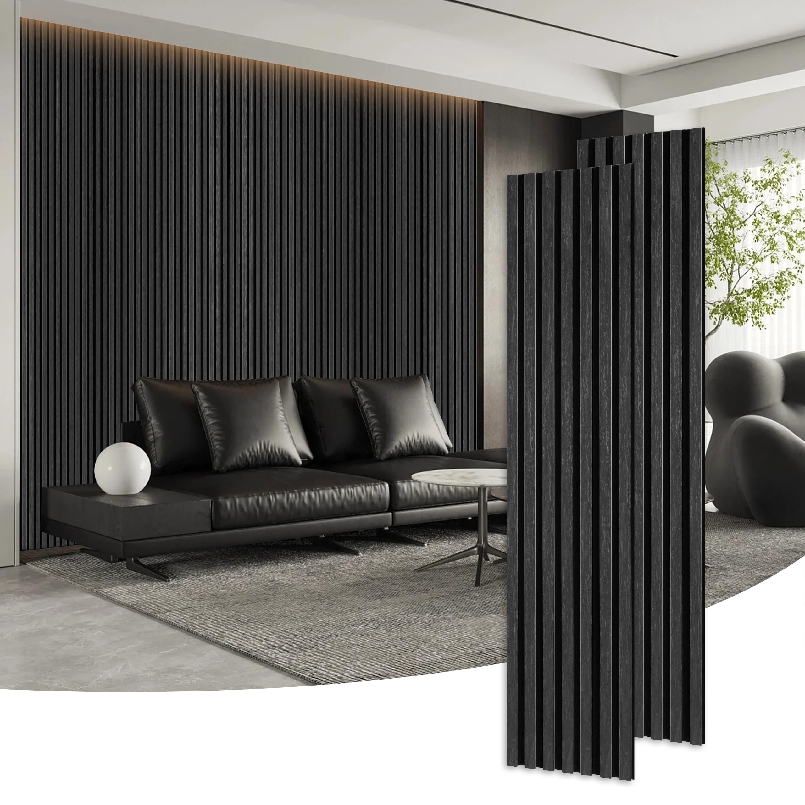 Jindoli Wood Slat Wall Panels for Stylish Decor and Noise Reduction ...