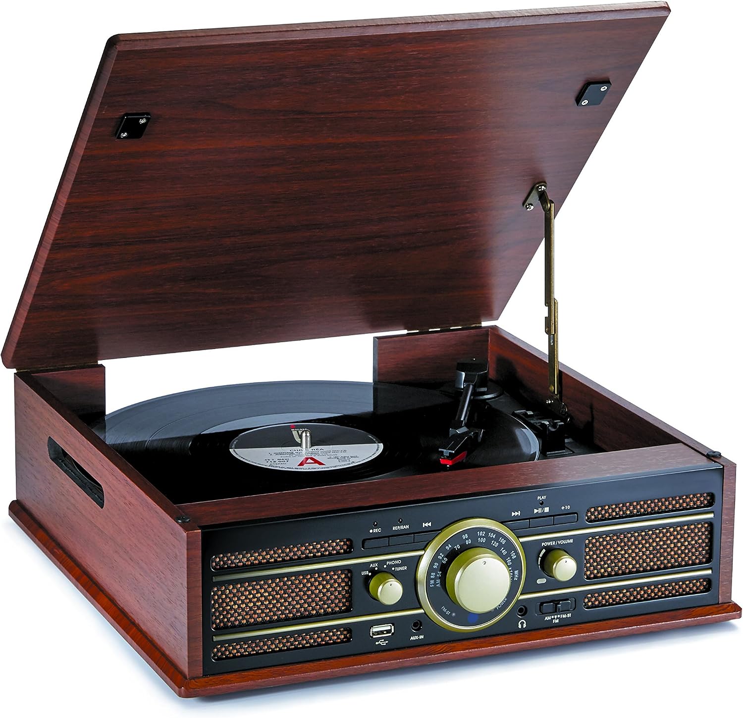 Bigben Interactive Tourne-disques effet bois: Amazon.fr: High-tech