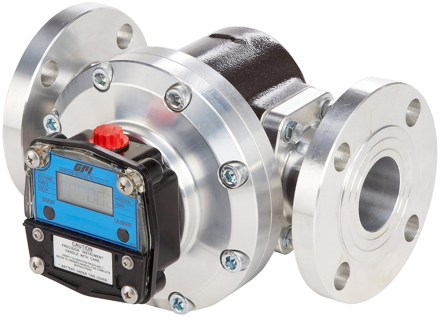 GPI GM020A4R21-5 Aluminum Oval Gear Flowmeter, 4.0 to 92.5 gpm Flow ...