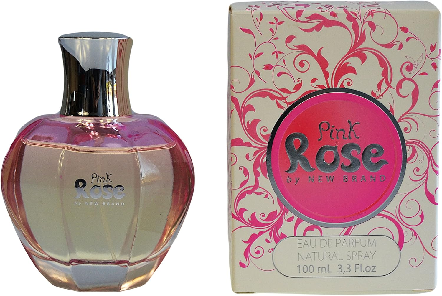 Pink Rose Damen Parfüm by New Brand Parfüm 100ml Eau de Parfum: Amazon ...