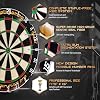 Professional Dart Board Set - Tournament Sisal/Bristle Dartboard + Dry ...