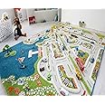 Amazon.com: IVI Mini City Thick 3D Kids Play Mat Rug, 71" L x 53" W ...