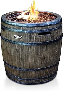 Amazon.com : Sunbeam Premium Wine Barrel Fire Pit : Garden & Outdoor