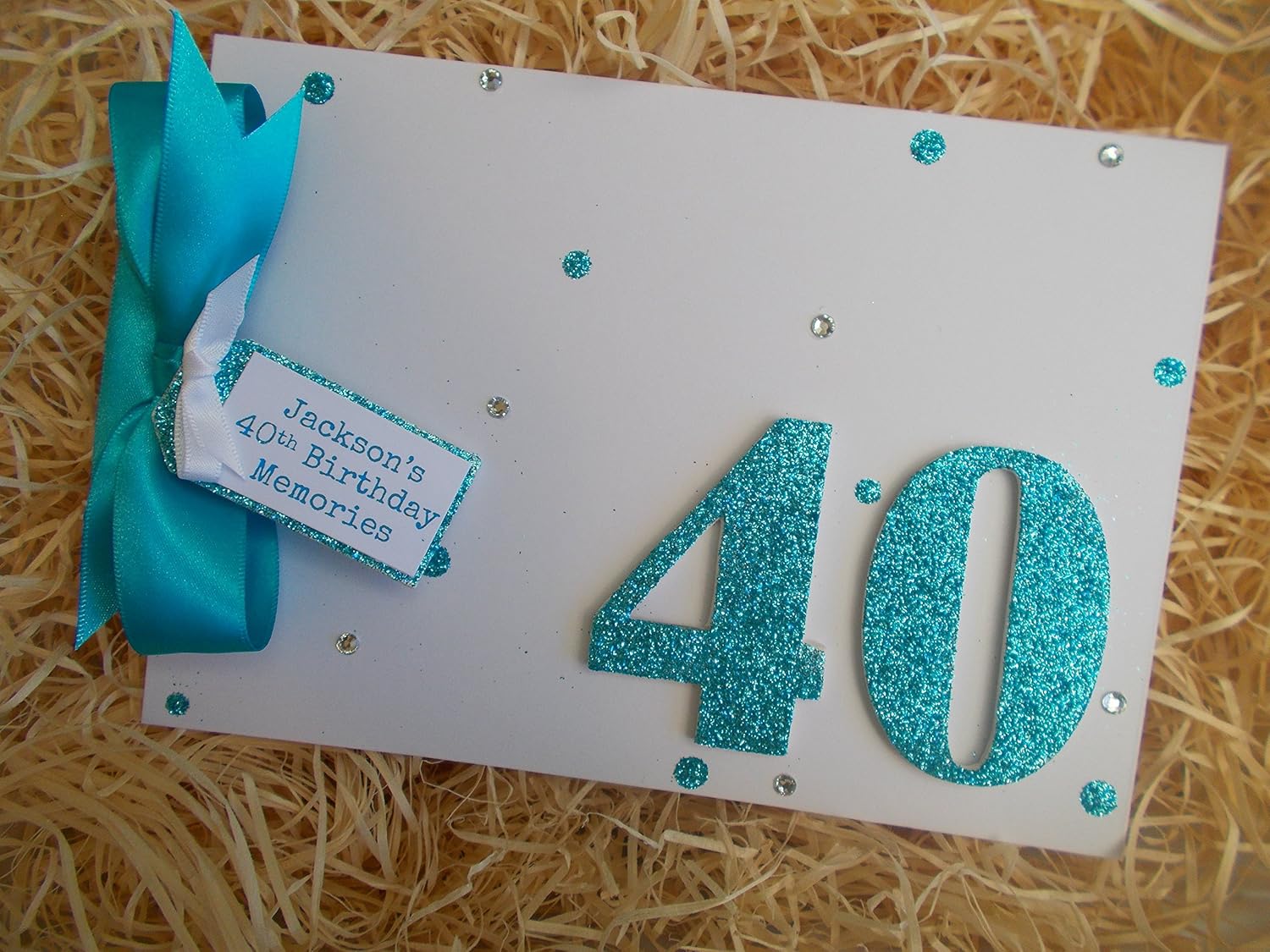 PERSONALISED 40TH BIRTHDAY PHOTO ALBUM, MEMORY BOOK, SCRAPBOOK, MULTI ...