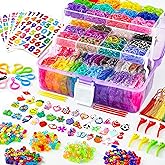 Amazon.com: INSCRAFT 17500+ Rubber Loom Bands with 3 Layer Deep Blue ...