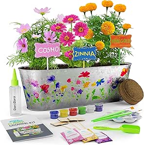 Amazon.com: Paint & Plant Flower Growing Kit for Kids - Best Birthday ...