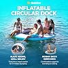 SOLSTICE Original Floating Inflatable Dock Float W/Mesh, Swim 8 FT ...
