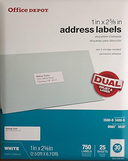 Office Depot Odul 07a Label Template