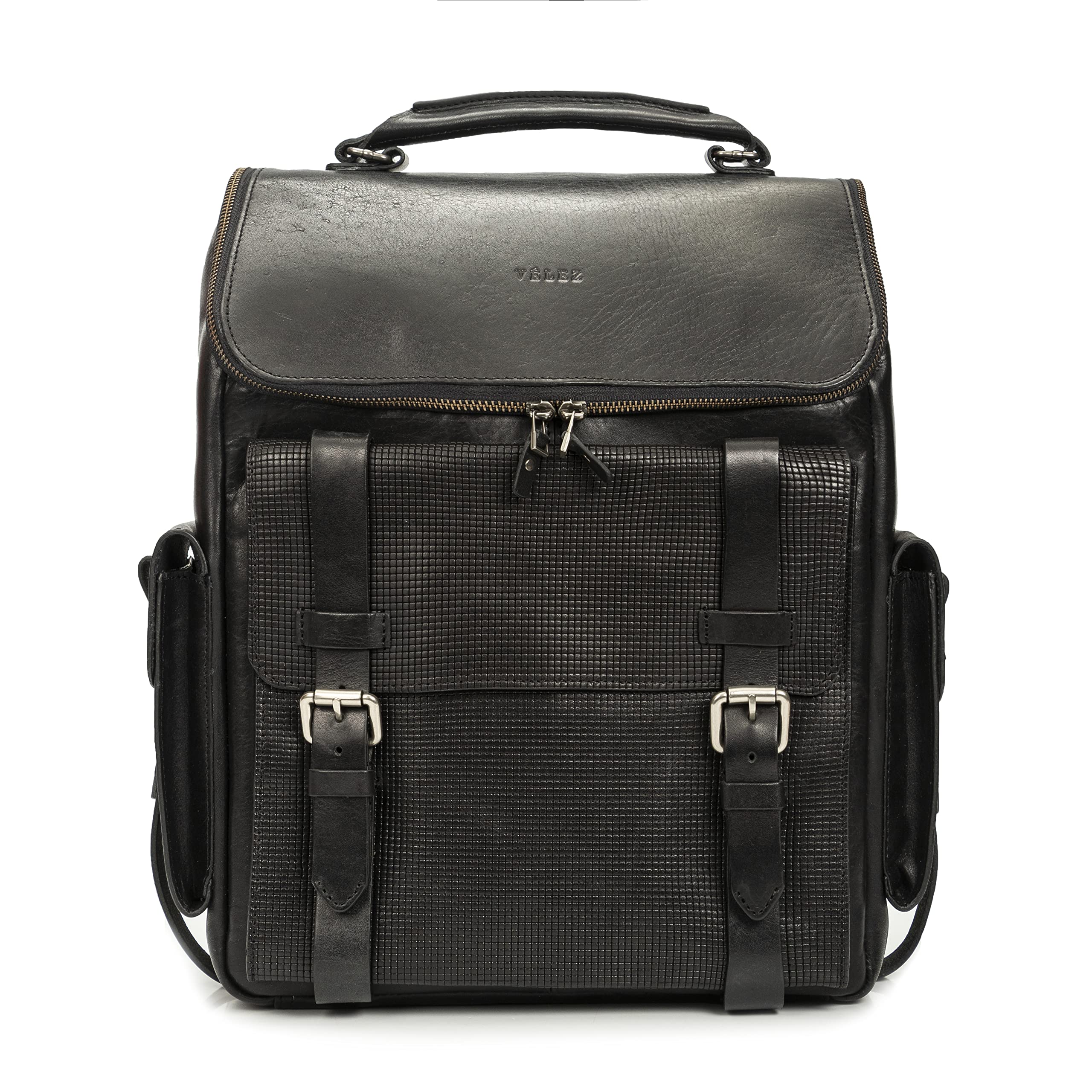 Mua VELEZ Full Grain Leather Backpack for Men - 15.6 Inch Laptop Bag ...