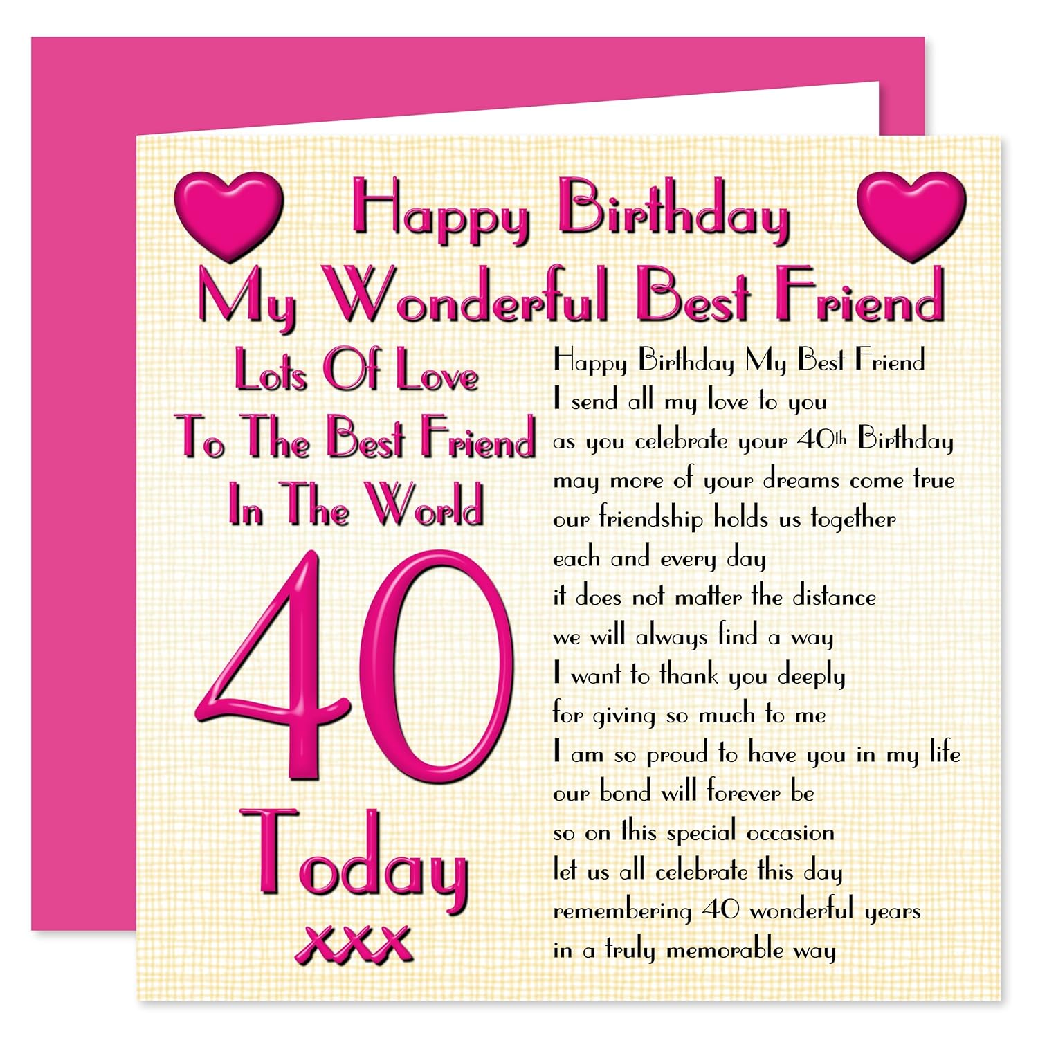 Printable 40Th Birthday Card