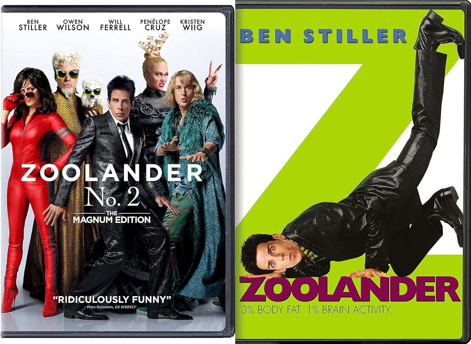 Zoolander + Zoolander No. 2 DVD double feature Comedy Set: Amazon.ca: DVD