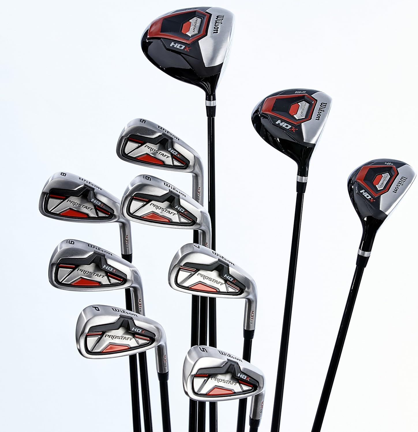 Wilson Prostaff HDX Golf Club Set 5-SW, Driver, Hybrid Iron, Putter ...