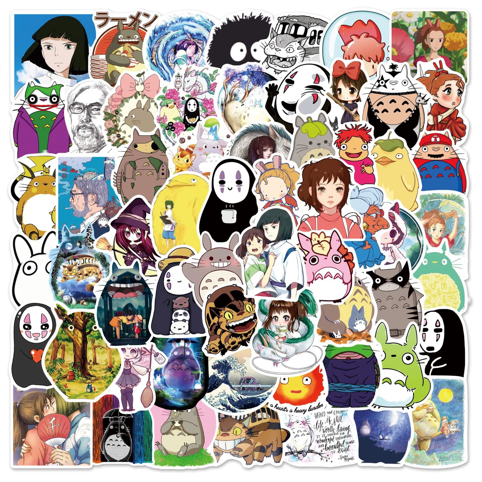 Mua 100PCs Miyazaki Hayao Stickers, Cartoon Anime Stickers, Vinyl Movie ...