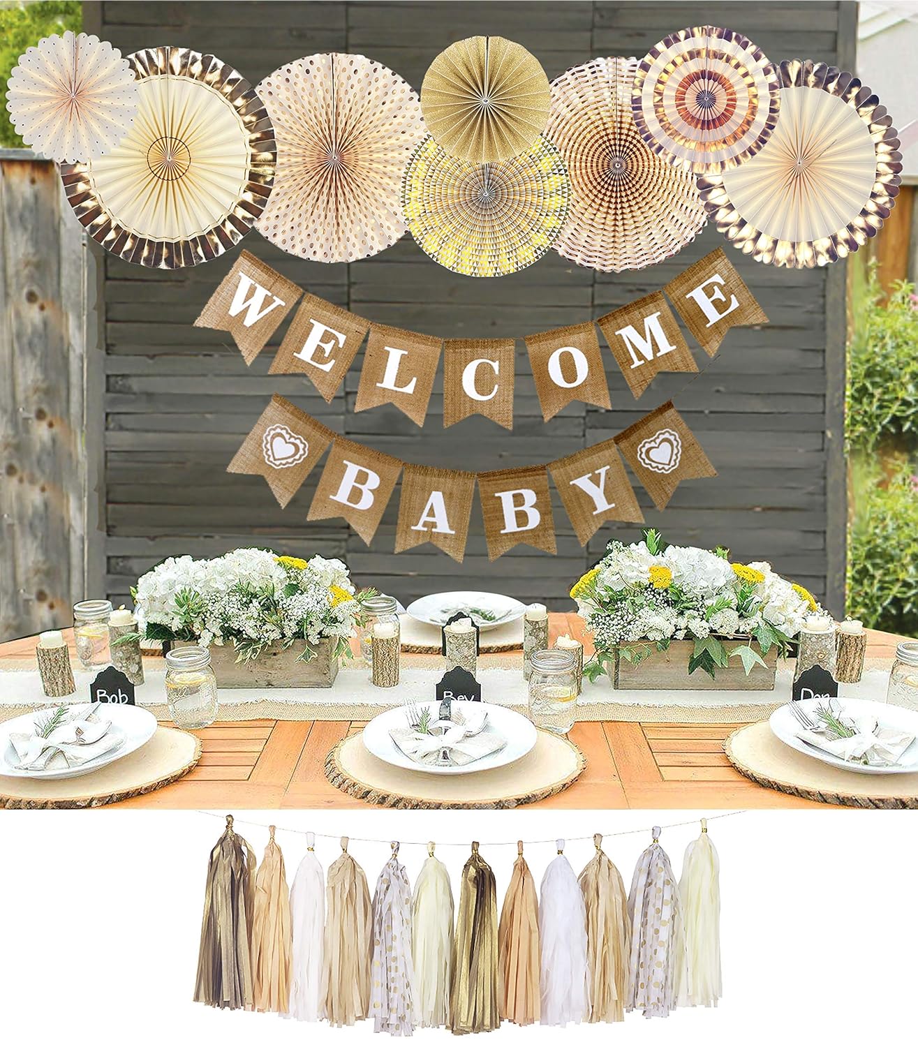YARA Neutral Baby Shower Decorations For Boy Or Girl Kit Rustic Welcome Baby 2555459408870 EBay yara-neutral-baby-shower-decorations-for-boy-or-girl-kit-rustic-welcome-baby-2555459408870-ebay