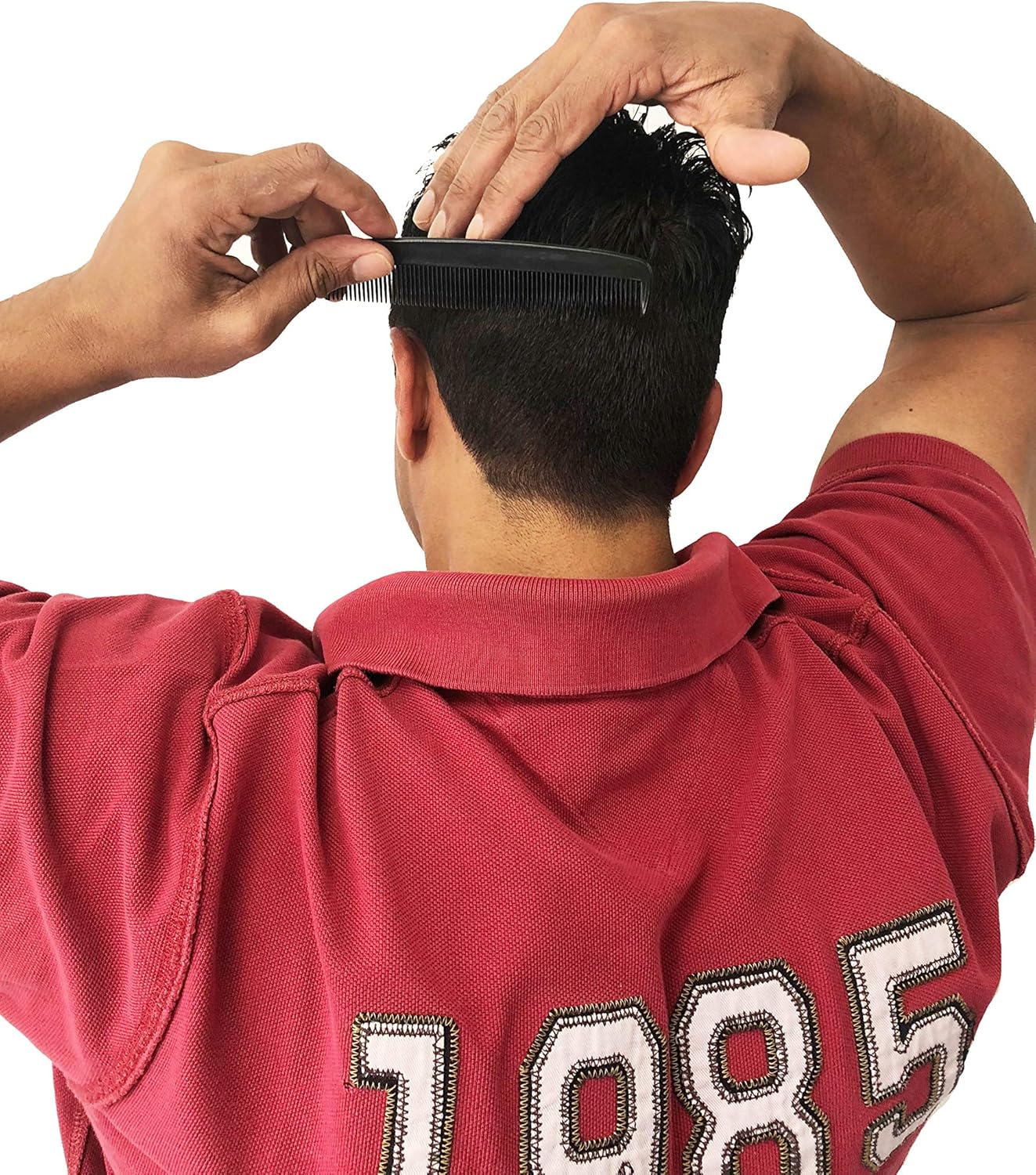 3 x Mens Pocket Hair Comb Black Gents Hair Style Plastic Combs ...