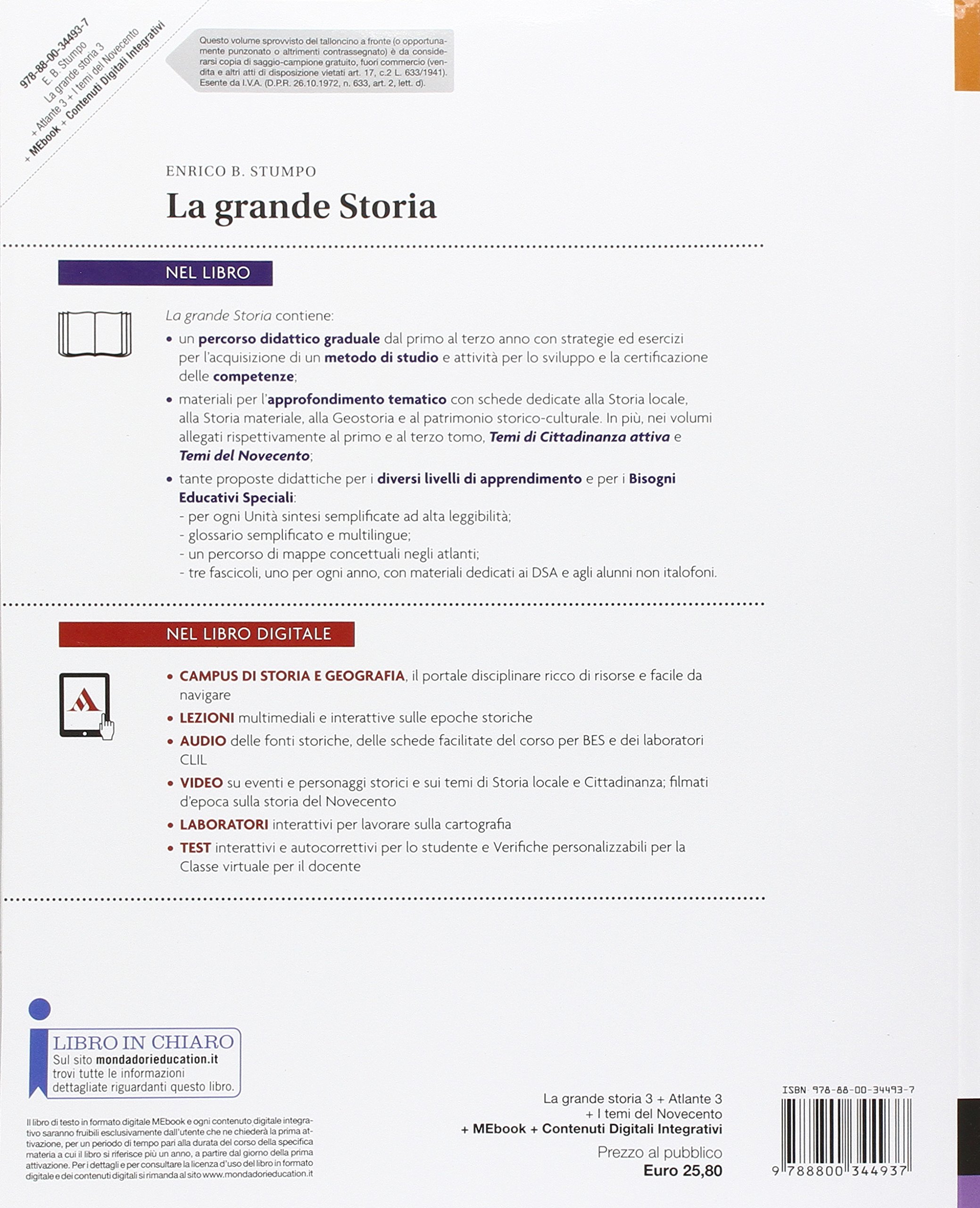 La grande storia 3 – Dal Novecento ai giorni nostri, libro di storia ...