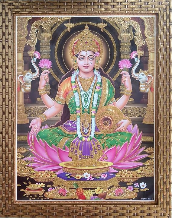 Shree Handicraft Diwali Gift ' Laxmi' Goddess laxmi Ji Religious Photo ...