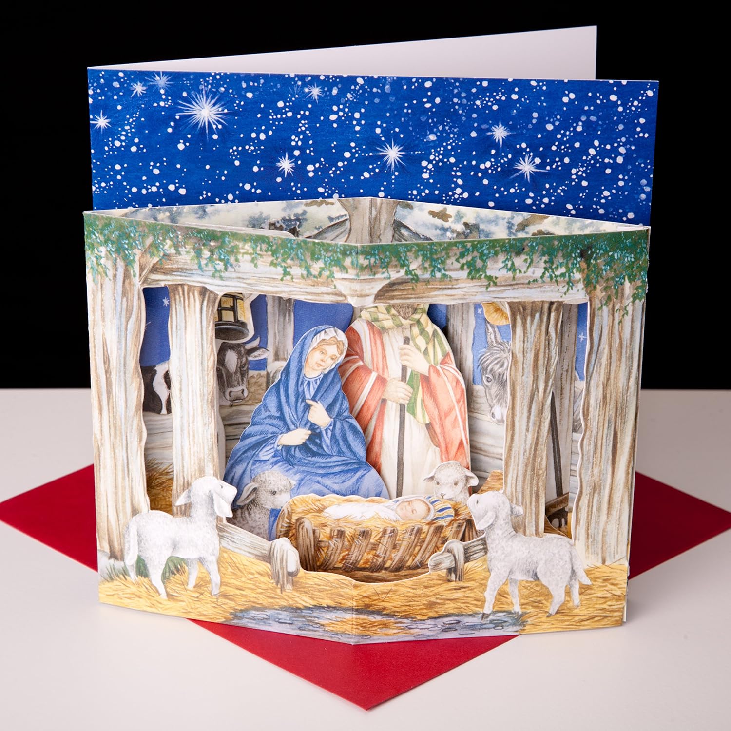 Rosewood Pop up Christmas Card With Removeable 3D Keepsake Nativity rosewood-pop-up-christmas-card-with-removeable-3d-keepsake-nativity