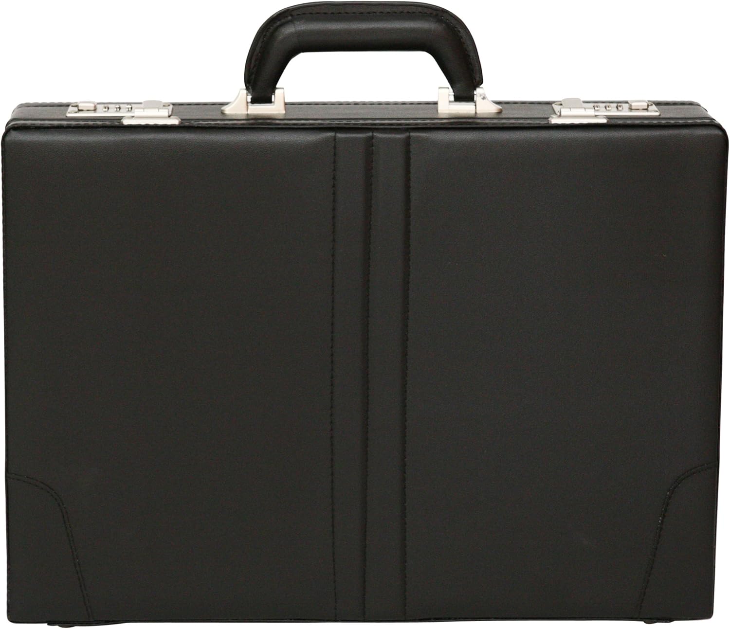 Tassia Attache Leather Look Expanding Briefcase – Business Briefcase ...