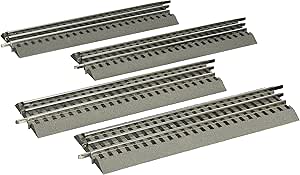 Amazon.com: Lionel FasTrack 10” Straight Track, Electric O Gauge, 4 ...