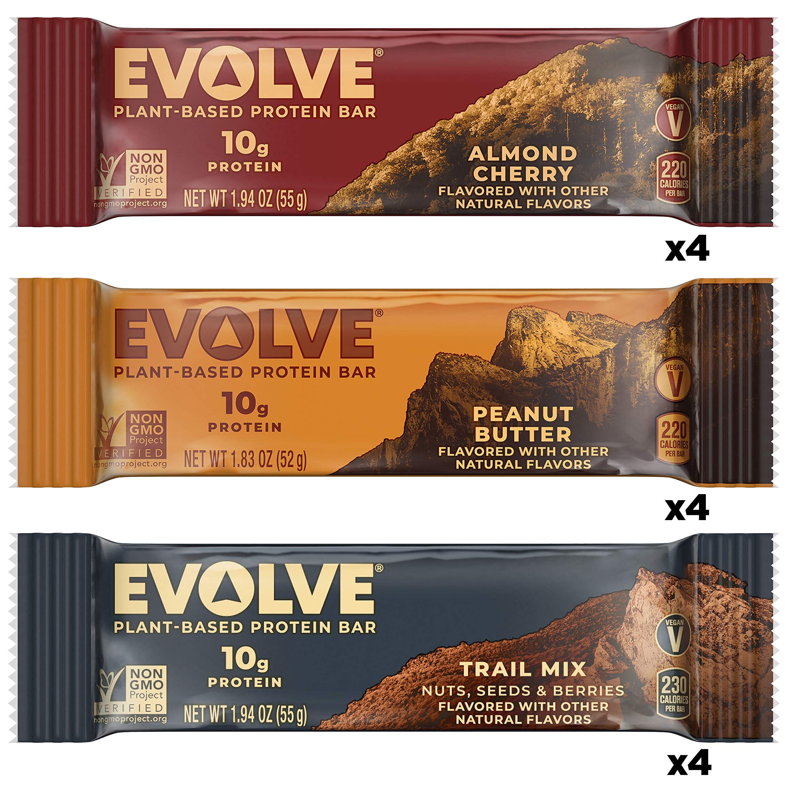 Mua Evolve Plant Based Protein Bar, 3 Flavor Variety Pack, 10g Vegan ...