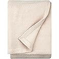 Amazon.com: Sticky Toffee Cotton Throw Blanket, 60 x 50 Inch, Ivory ...