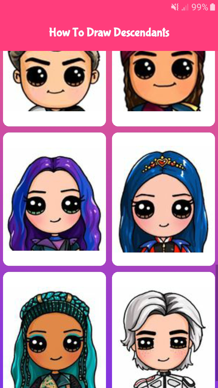 Draw Step By Step - How To Draw Descendants:Amazon.in:Appstore for Android