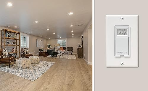 Honeywell Programmable Light Switch Enerlites HET01 C 7 Day Digital