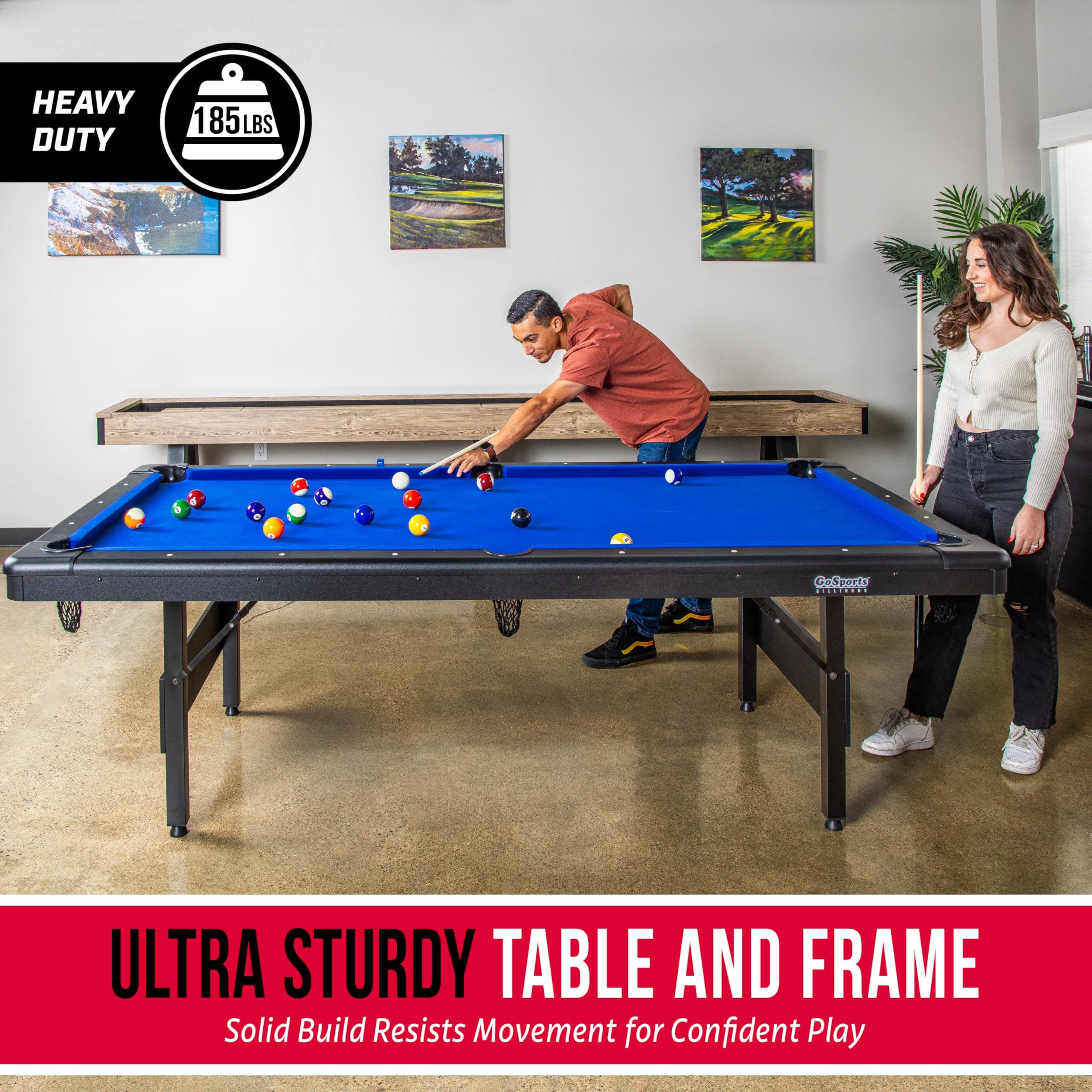 Mua GoSports 6, 7, or 8 ft Billiards Tables - No Assembly, Choose Your ...