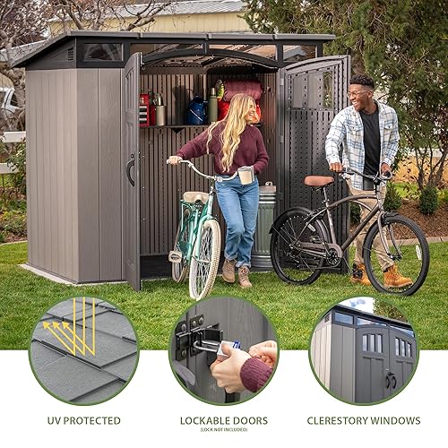 Lifetime Outdoor Storage Shed Lifetime 60252 7 X 9.5 Plastic Shed