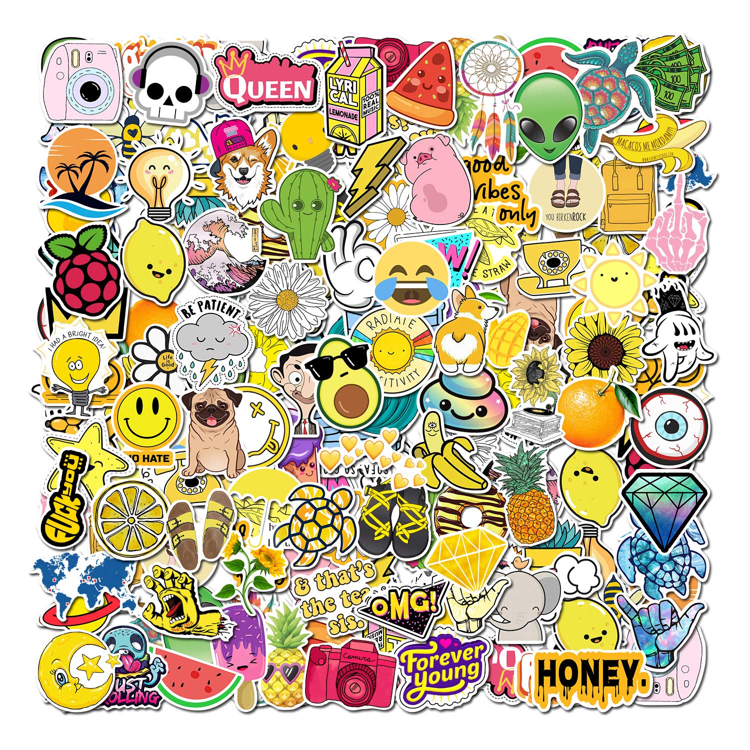 Buy Vsco Stickers Waterproof Cool Stickers for Laptop Water Bottle ...