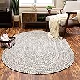 Amazon.com: Super Area Rugs Farmhouse Braided Rug Cotton Kitchen ...