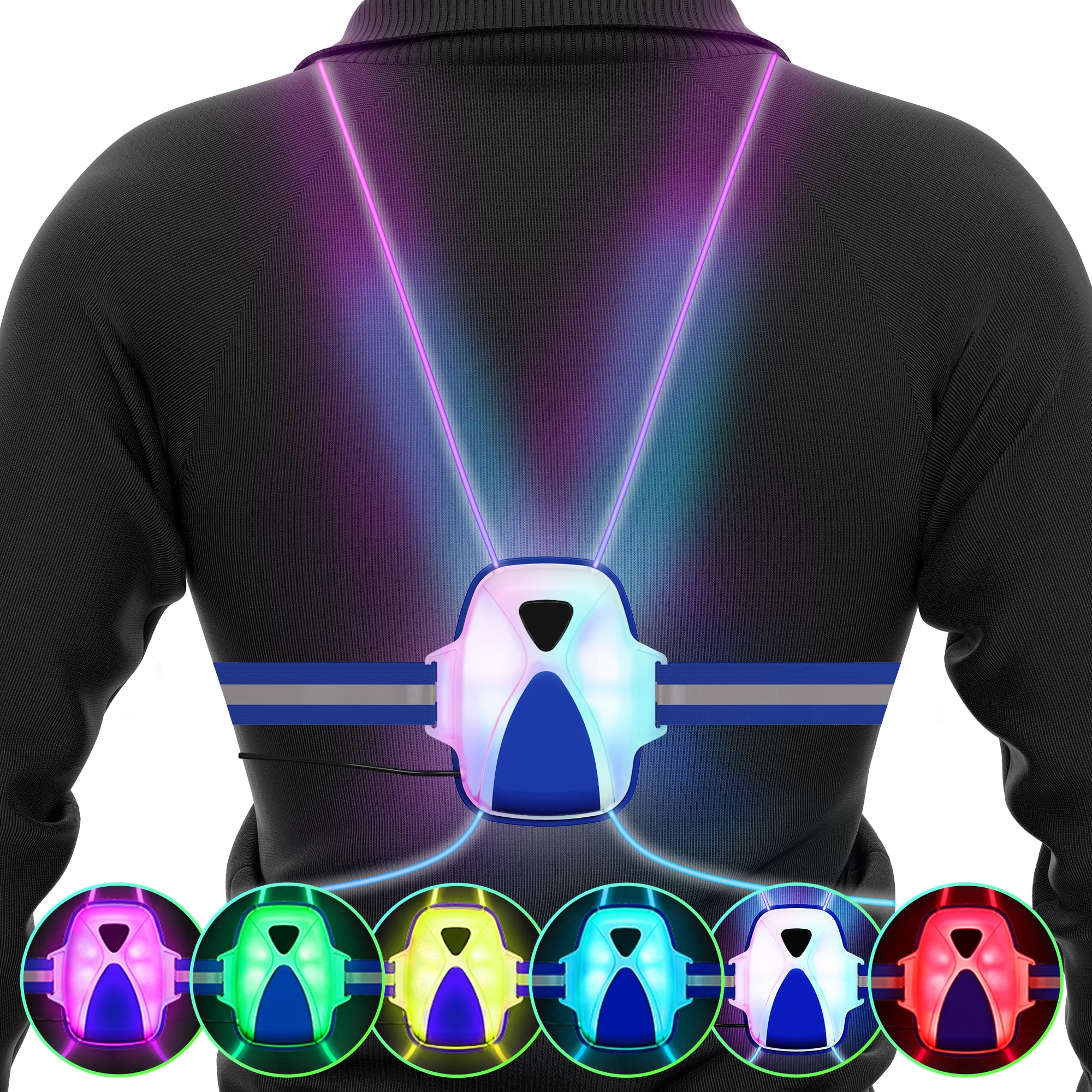 FIXEY AN Running Vest, Running Light for Runners, Safety Reflective ...