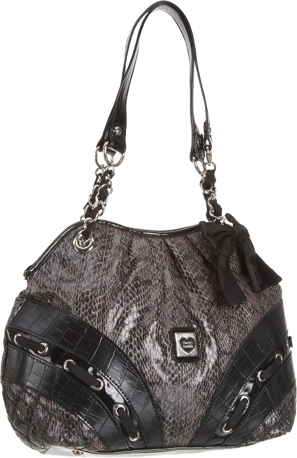 Suzy Smith Women Lexus ZB002662PU HandBag Black Medium: Amazon.co.uk ...