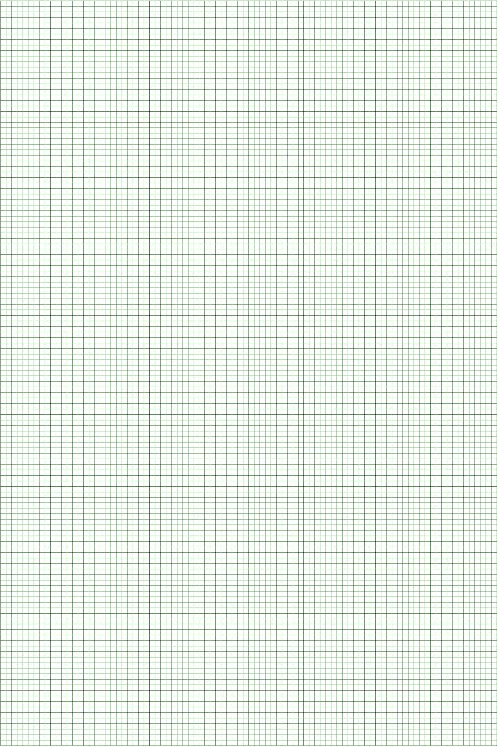 Graph Paper Green 2mm 0.2cm 30 Green Graph Paper Sheets Printed On One ...