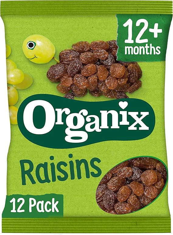 Organix Raisins Mini Boxes - 4 x 12 x 14g: Amazon.co.uk: Grocery