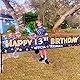 Amazon.com: Ushinemi Happy 13th Birthday Banner, Official Teenager ...